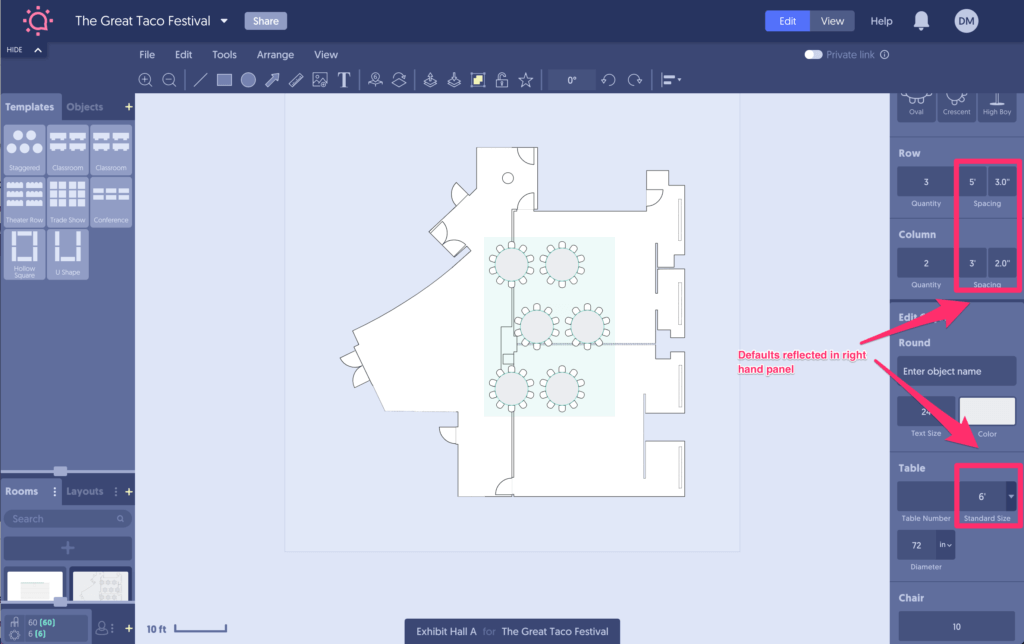 Create Custom Template Defaults with Social Tables